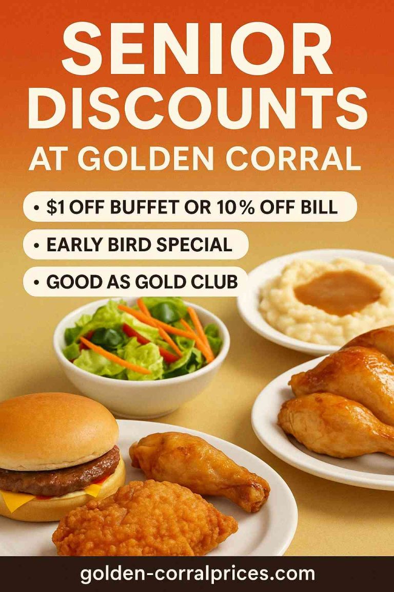 Golden Corral Senior Discount 2025: Save More at 60+